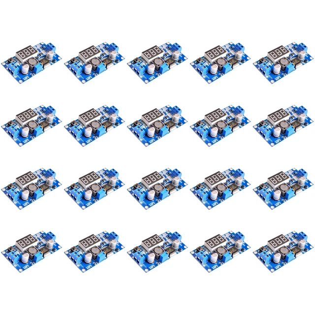 LM2596 DC-DC STEP-DOWN Voltage Adjustable Module 3A with LED Voltmeter (Blue) EUR 32,62 ...