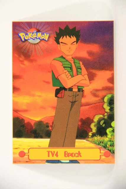POKÉMON CARD TV Animation #TV4 Brock Blue Logo 1st Print ENG L013475 $6 ...