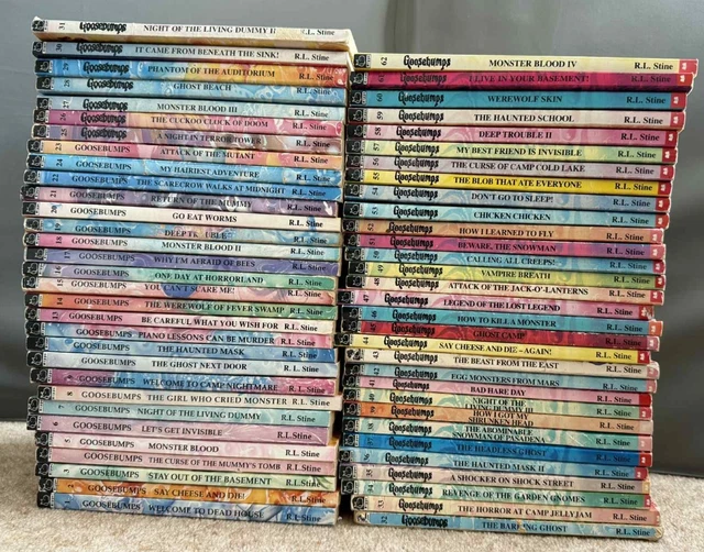 GOOSEBUMPS BOOKS COMPLETE Uk Original Series Numbers 1 - 62 R.l. Stine ...