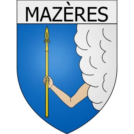 MAZÈRES 09 VILLE Stickers blason autocollant adhésif Taille:12 cm EUR 3,99 - PicClick FR