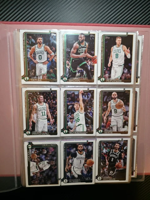 TOPPS 2025/2026 NBA Basketball Complete Binder 1-300. Binder included ...