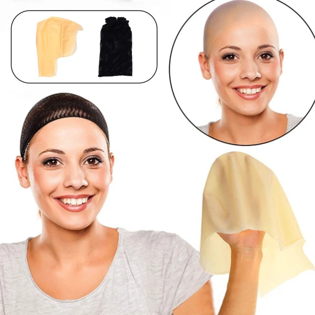 LATEX HEAD COVER Man Child Cosplay Bald Cap Hair Net Realistic Caps £9. ...