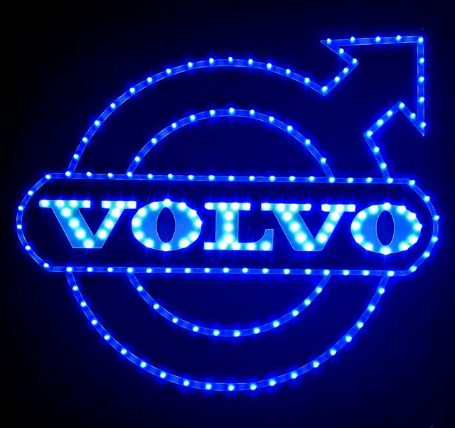 VOLVO TRUCK / Lorry Led Logo Light Board Cabin Led Sign + Free Dimmer £ ...