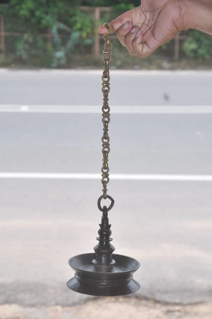 LAMPADA A OLIO In Ferro E Ottone Fatta A Mano Di Forma Unica EUR 90,60 ...