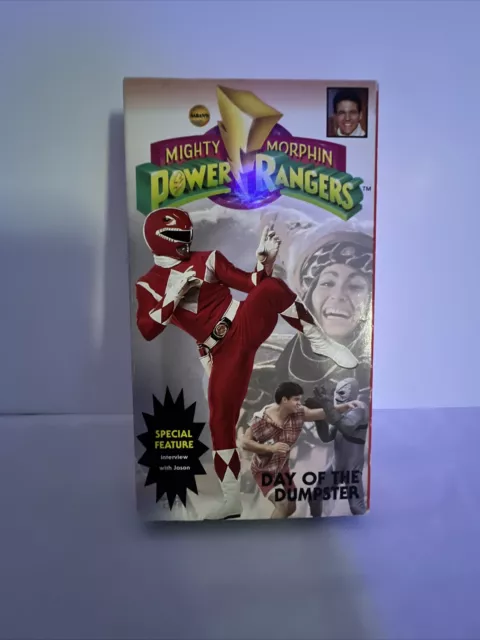 MIGHTY MORPHIN POWER Rangers Day Of The Dumpster VHS Tape 1994 VTG Red ...