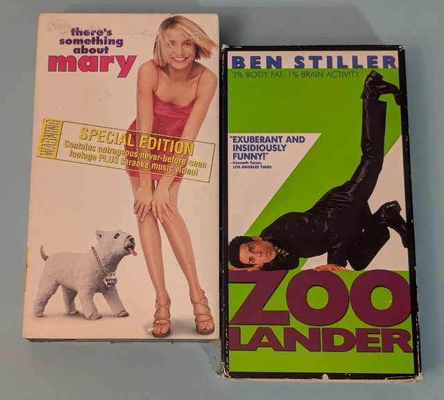 BEN STILLER VHS Lot - Zoolander (2001) & There's Something About Mary ...