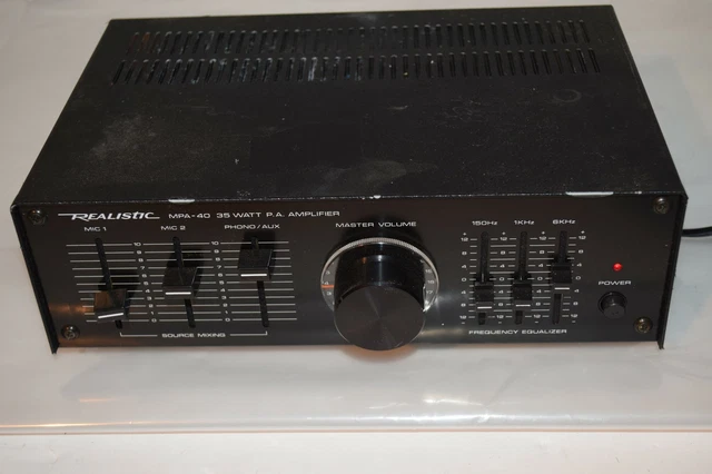AMPLIFICATEUR DE PA Réaliste MPA-40 35 WATT (CP91) EUR 27,55 - PicClick FR