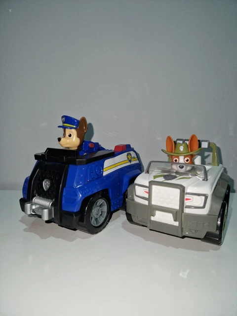 PAW PATROL CHASE Tracker Figures With Vehicles £5.00 - PicClick UK
