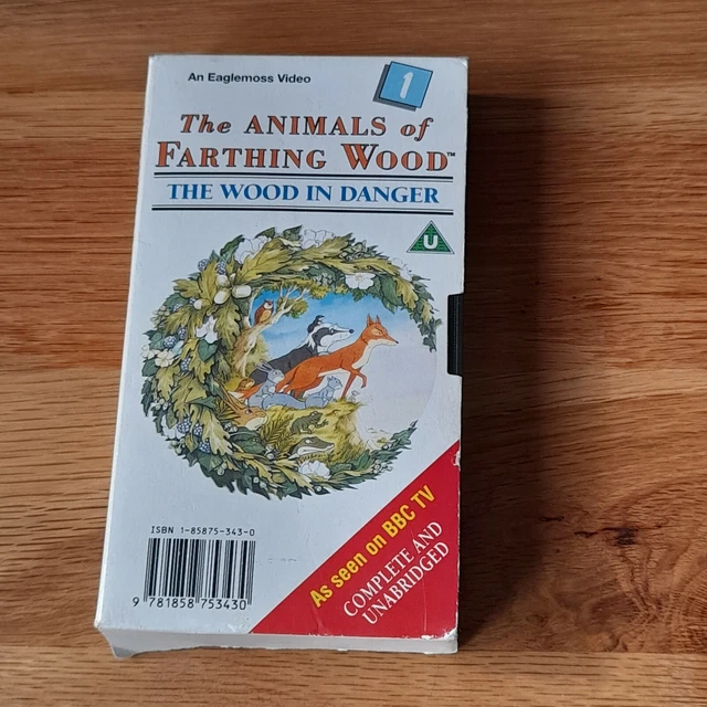 THE ANIMALS OF Farthing Wood Animation: VHS PAL: The Wood In Danger ...