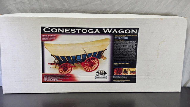 MODEL TRAILWAYS MS6002 Conestoga Wagon Model Kit-Nib-1:12 Scale EUR 126 ...