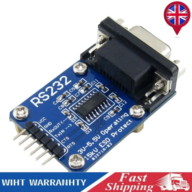 WAVESHARE RS232 TO TTL Module SP3232 Chip Serial Port Module RS232 To TTL Serial £6.95 - PicClick UK