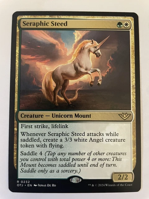 CARTE MAGIQUE MTG Seraphic Steed - Outlaws of Thunder Junction (OTJ ...