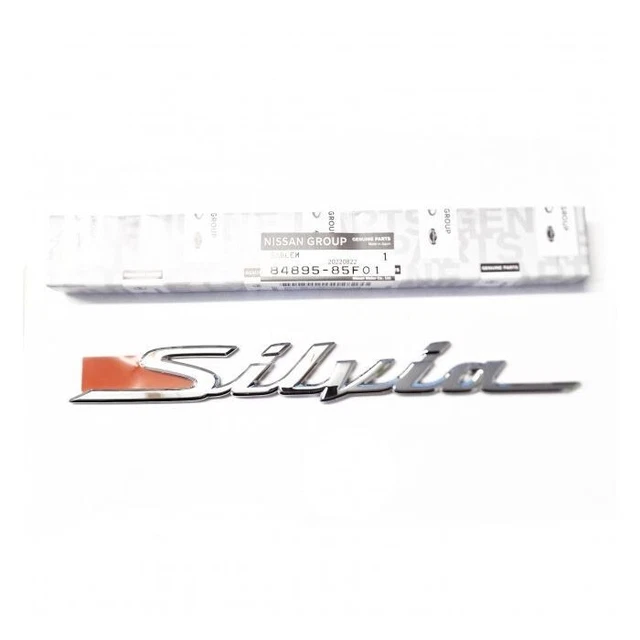 GENUINE NISSAN REAR Boot Chrome Silver Emblem Badge For Silvia S15 Spec ...
