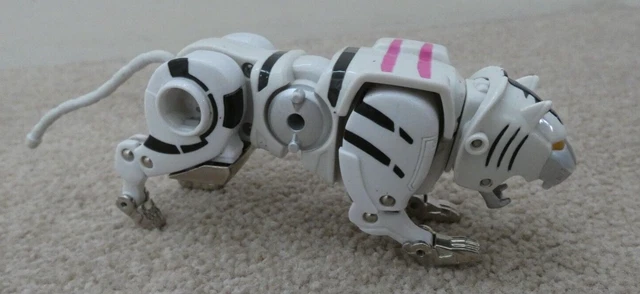VINTAGE POWER RANGERS Wild Force Deluxe Megazord White Tiger Zord ...