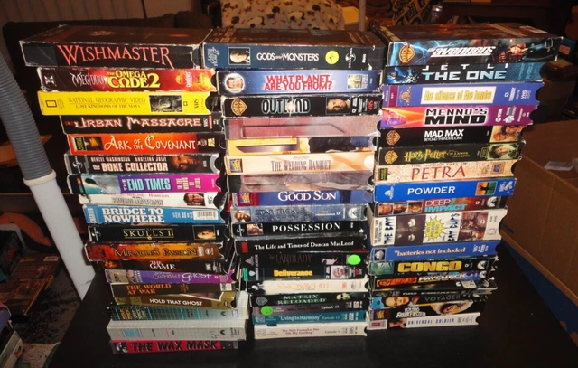 HORROR SCI-FI VHS Lot (VHS Lot of 54) Cult Rare HTF OOP Gore Slasher ...