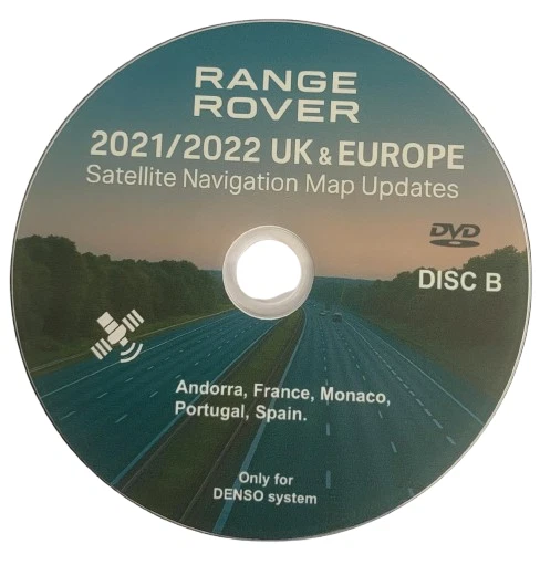 RANGE ROVER SAT Nav DVD 2021/2022 Map Update Europe DENSO Navigation ...