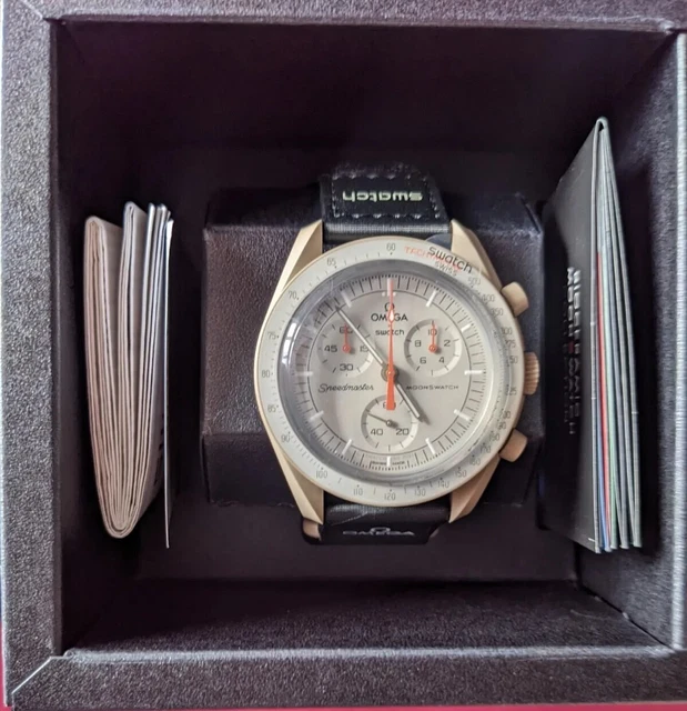 OMEGA X SWATCH Speedmaster MoonSwatch Men's Black Watch - JUPITER ...