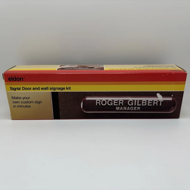 VINTAGE ELDON SIGNIA Door and Wall Signage Kit (Open Box) Putty Colour ...