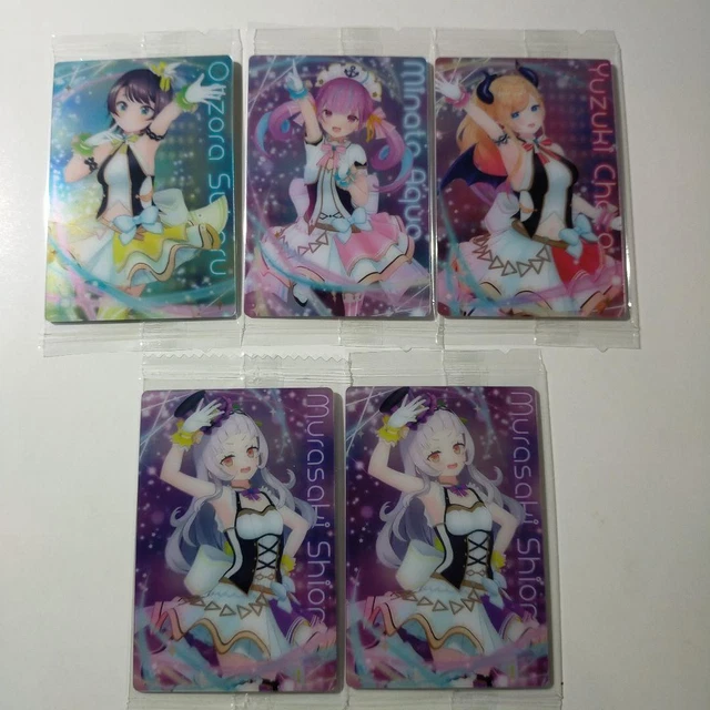 HOLOLIVE 2ND GEN Wafer Cards - Subaru, Aqua, Shion, Choco - Bundled Set ...