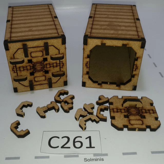 C261 ARMOURED CONTAINERS (MDF) Scenery Terrain Warhammer 40k $15.00 ...