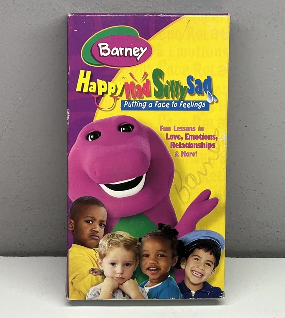 BARNEY HAPPY MAD Silly Sad VHS 2003 Video Tape Putting A Face To ...
