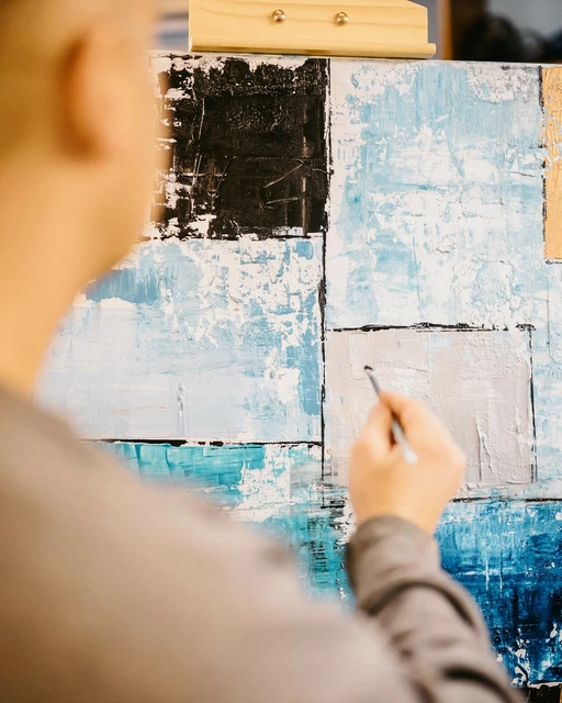 ORIGINAL KÜNSTLER GEMÄLDE Acryl Modern Bild Kunst Abstrakt XXL Kunstwerk groß EUR 27,20 ...