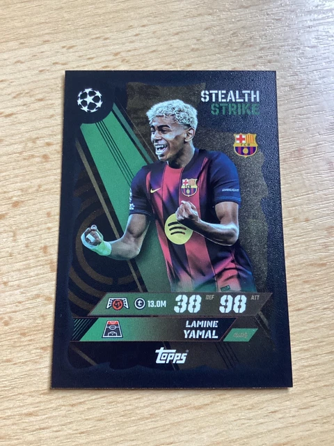 TOPPS MATCH ATTAX Champions League 25/26 Lamine Yamal Stealth Strike 448 Barca EUR 1,00 ...