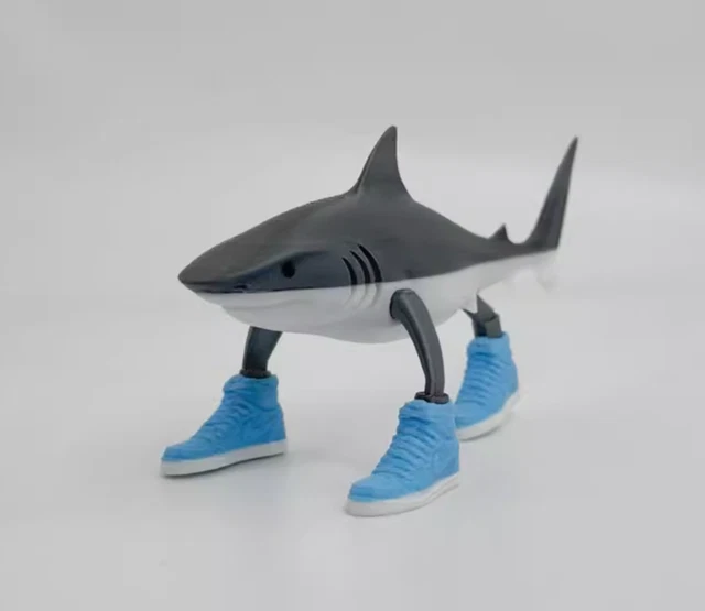 TRALALERO TRALALA DESK Decor, Italian Brainrot Shark Meme Figure, Shark ...