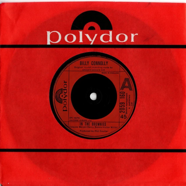 BILLY CONNOLLY - In The Brownies - 12 pouces vinyle single - 1979 ...