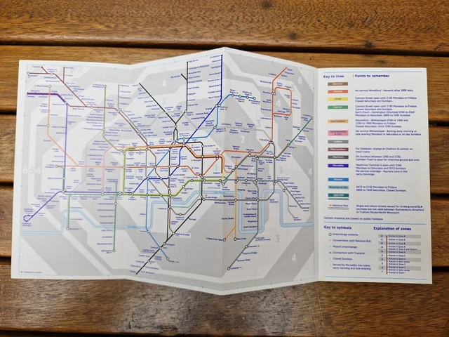 LONDON UNDERGROUND TUBE Map Journey Planner October 2001 - Shopping by ...