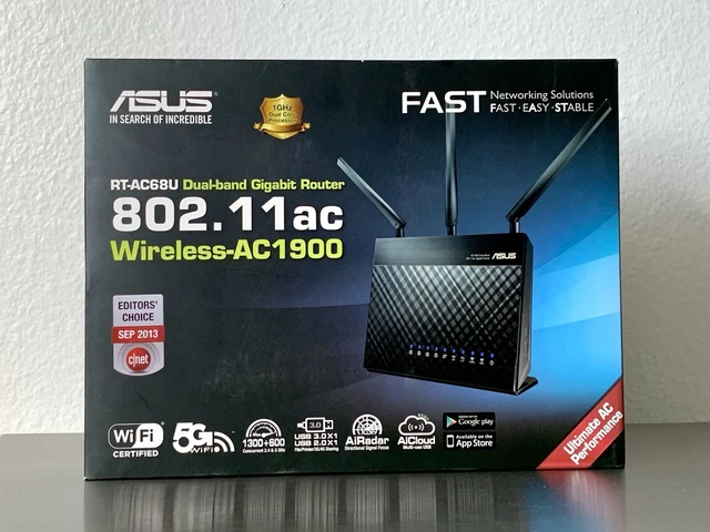 ASUS AC1900 WIFI Router (RT-AC68U) - Dual Band Gigabit Wireless ...