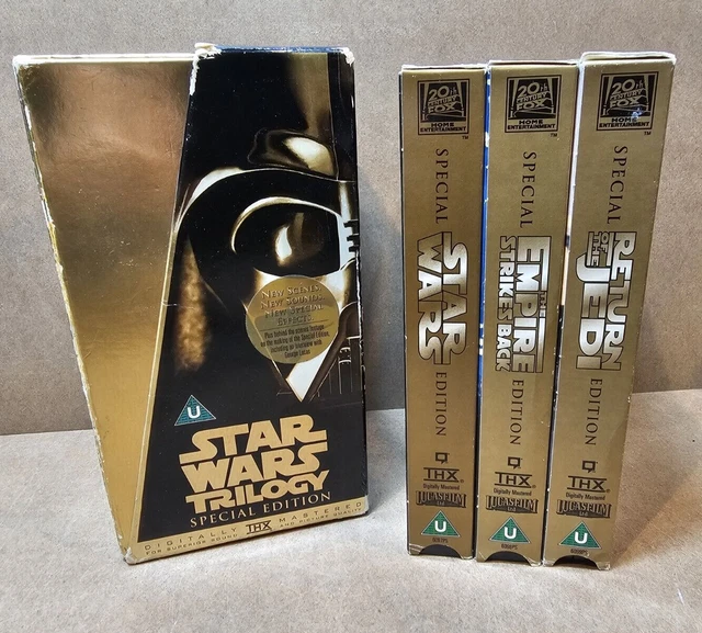 STAR WARS TRILOGY - Special Edition - Gold Box Set (VHS/SUR, 1997) £4.99 - PicClick UK