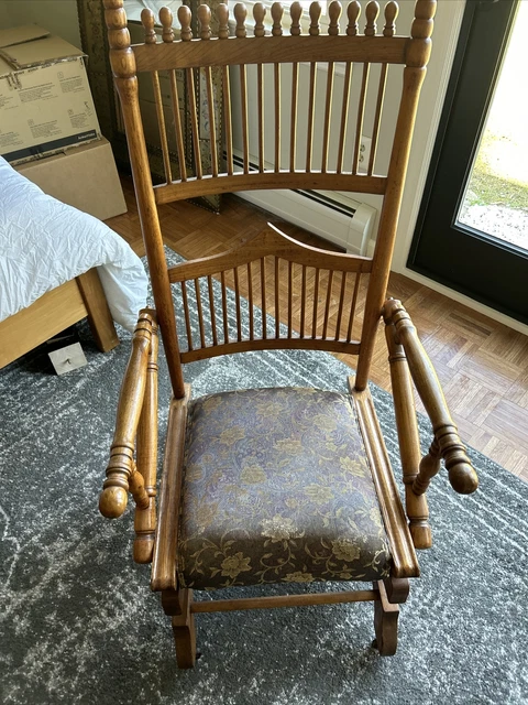 ANTIQUE 19TH CENTURY Victorian Spring Platform Chair Spindle 1800’s $50 ...