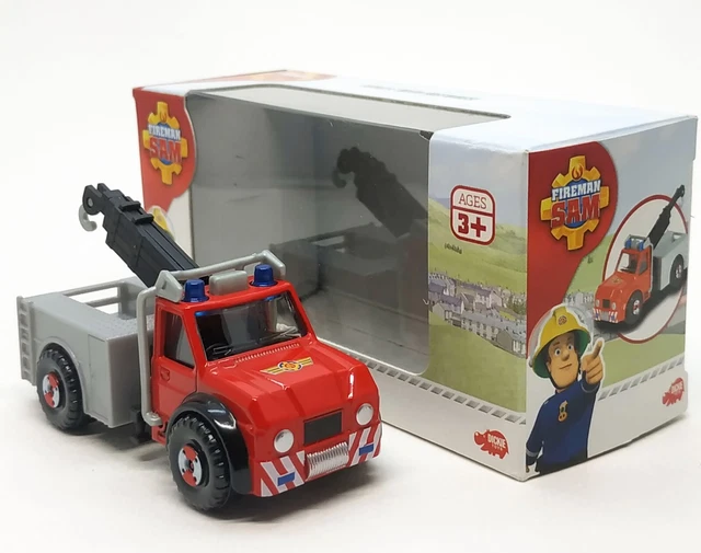 DICKIE TOYS FIREMAN Sam Tow Truck Phoenix size 3" in Box Package $26.39 ...