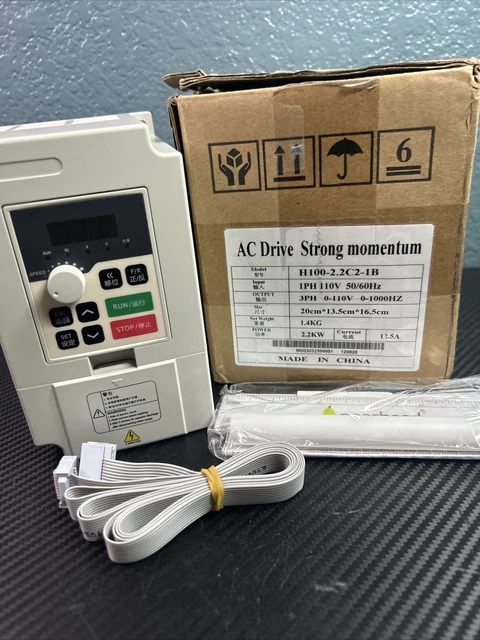 2.2KW VFD INVERTER 220V 11A 3HP Variable Frequency Drive 2200W H100-2 ...