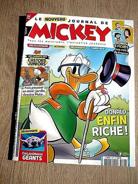 LE JOURNAL DE Mickey N° 3667 - 28 Septembre 2022 / Donald Enfin Riche ...