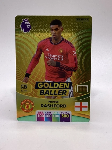 PANINI PREMIER LEAGUE Adrenalyn Xl 2023/24 2024 Golden Baller Marcus ...