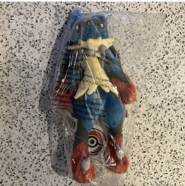 POKEMON CENTER IS Exclusive Mega Lucario Plush 16" New Factory Sealed ...