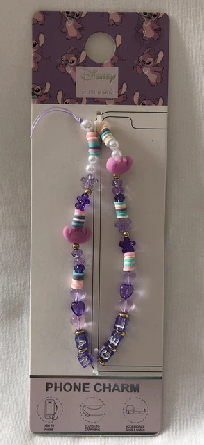 DISNEY LILO AND Stitch - Beaded Angel Wrist Strap Phone Charm A ...