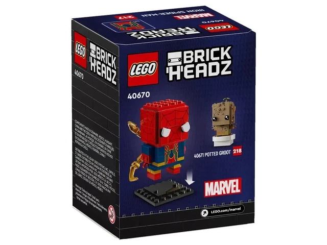 LEGO BRICKHEADZ MARVEL 40670 / Iron Spider-Man / Brand New & Sealed ...