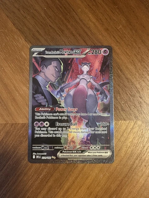 POKÉMON TCG TEAM Rockets Mewtwo EX Destined Rivals 231/182 ...