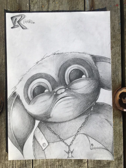 DESSIN SIGNÉE - gizmo graffiti gremlins street art peinture tableau ...