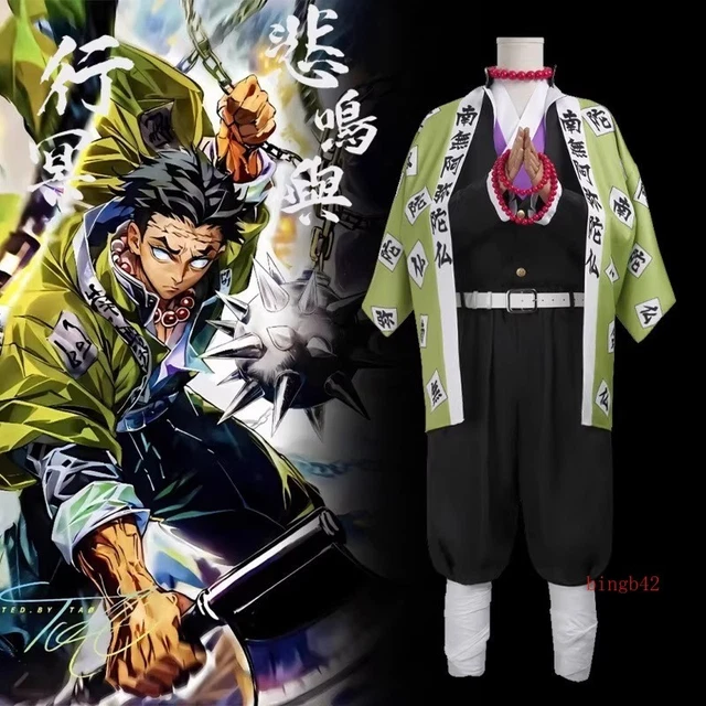 DEMON SLAYER HIMEJIMA Gyomei Cosplay Costume Kimetsu no Yaiba ...