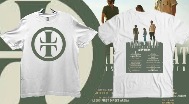 TAKE THAT, 2024 This life on Tour t shirts. Unofficial, Sublimation ...