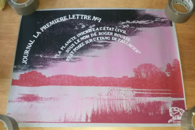 AFFICHE EN SERIGRAPHIE Cinema Armand Gatti Roger Rouxel 1977 La 1Ere ...