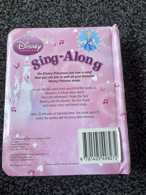 DISNEY PRINCESS SING Along Board Book & CD by Parragon Books Ltd £2.75 ...
