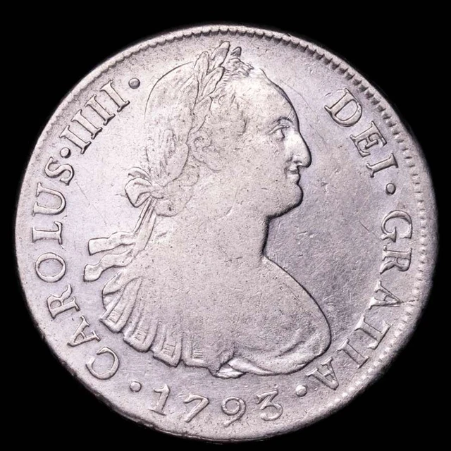 *LUCERNAE* ESPAÑA. CARLOS IV 1788-1808 - 8 Reales 1793 I·J. - Lima EUR ...