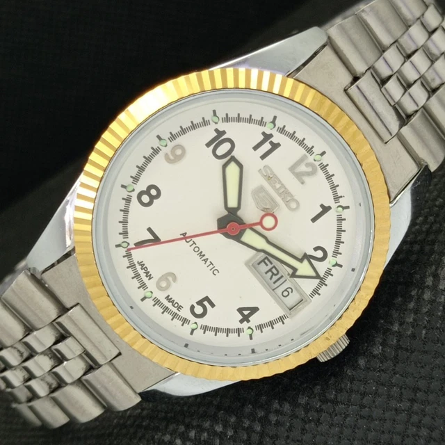 VINTAGE SEIKO TRANSPARENT BACK JAPAN MENS AUTOMATIC WATCH 575b-a305041 ...