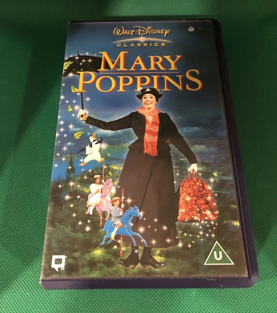 VINTAGE VHS MARY Poppins Disney Certificate U 133 Minutes New Sealed ...