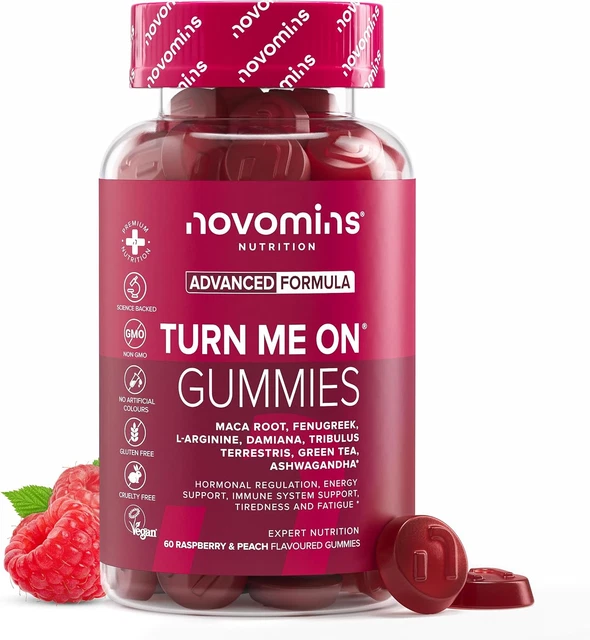 TURN ME ON Gummies Women - Maca Root, Damiana, Fenugreek, Zinc, Vitamin ...